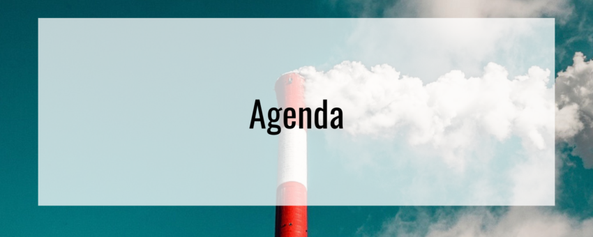 Agenda – Toward Net Zero Goal
